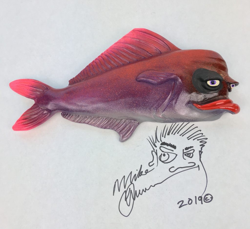 Funky Crusty Rusty Fish With Attitude - Fish With Attitude by Mike Quinn