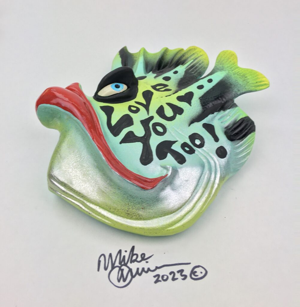 Wild Patterned Mona Fish with Attitude - Fish With Attitude by Mike Quinn